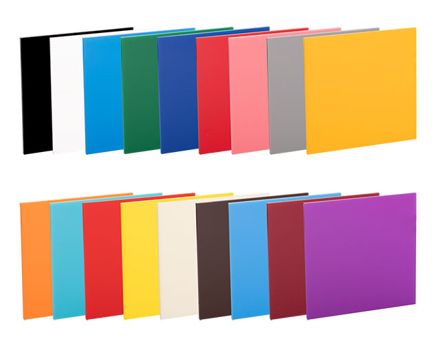 Standard Colors Acrylic - SAMPLE CHIP SET – CMS Acrylics