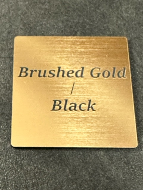 Rowmark Two-Tone (2 ply) Brushed Gold/Black Acrylic – CMS Acrylics